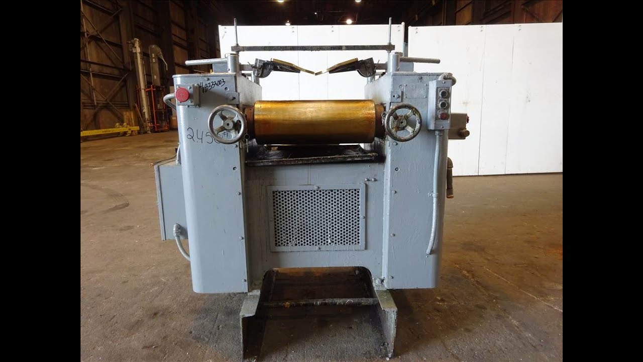 Used- Kent Machine Works Horizontal Three Roll Mill, Model 9 x 24 ...