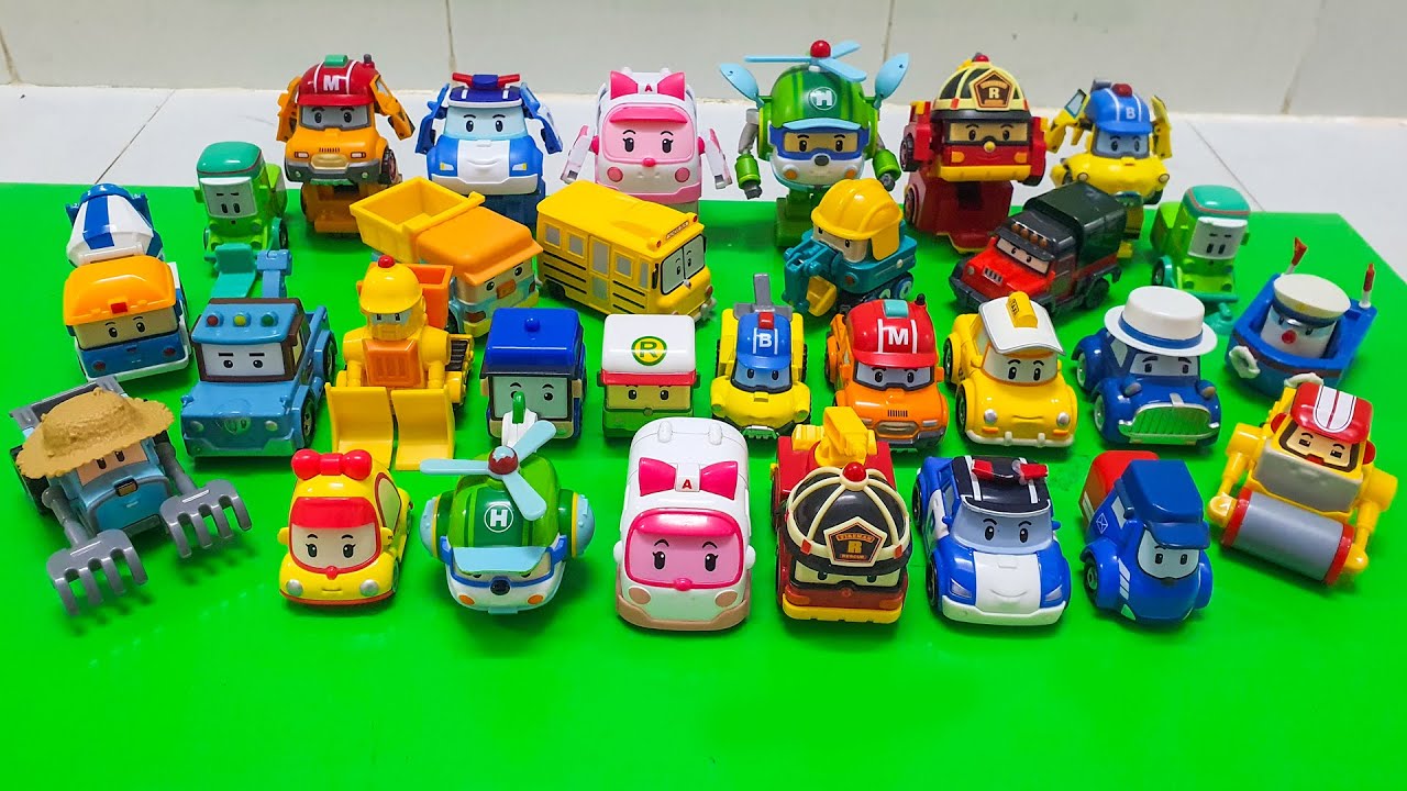 20 Minutes Satisfying with Unboxing Robocar Poli & Friends maintenance ...