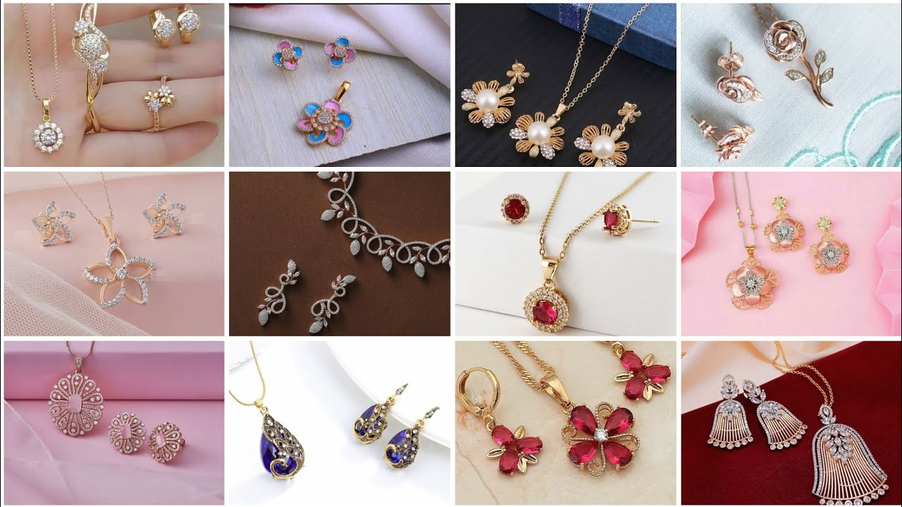 party wear gold jewelry set design ideas for girls - YouTube