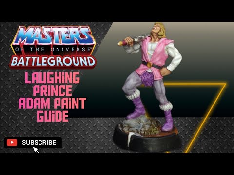 Masters of the Universe Battleground Laughing Prince Adam Paint Guide ...