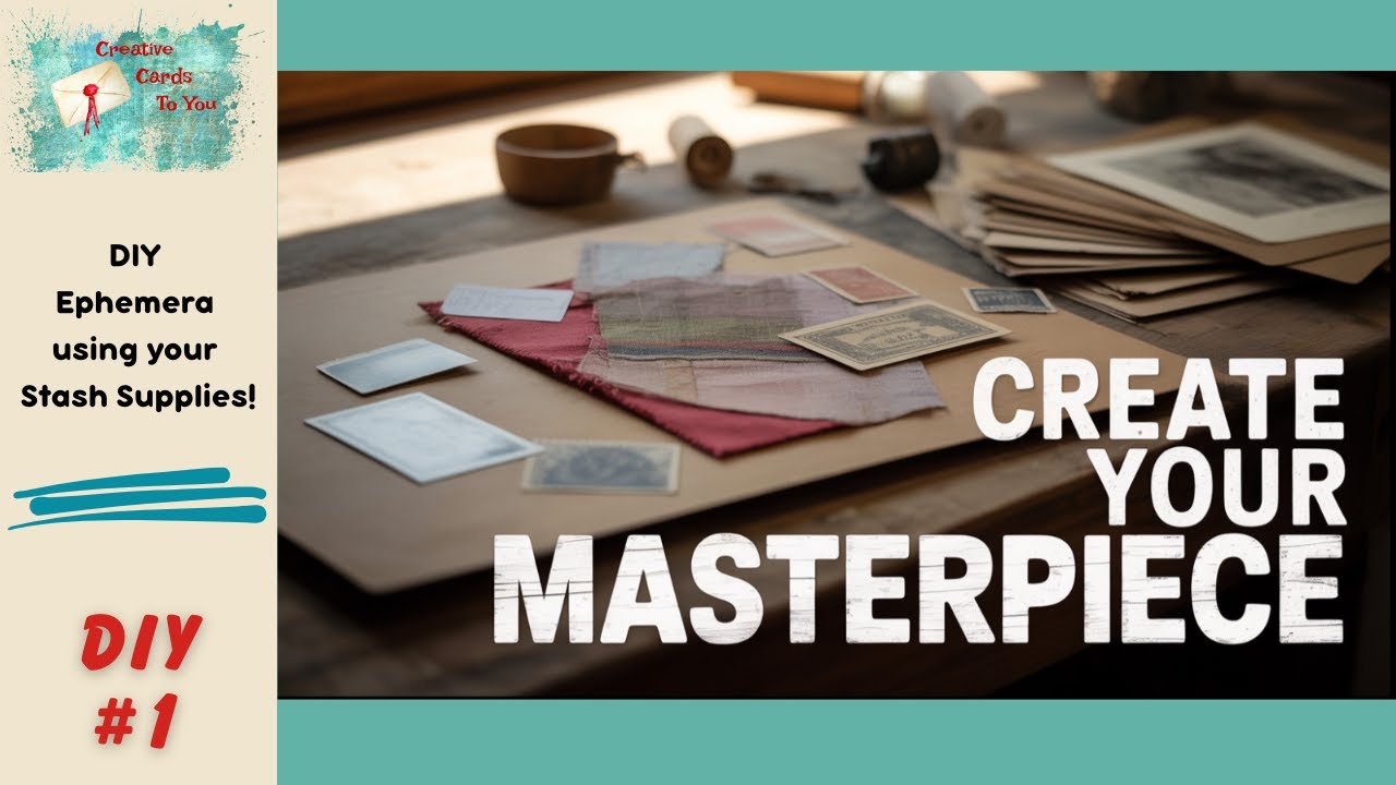 CREATE Your Own Unique Mixed Media MASTERPIECE with DIY Ephemera! - YouTube