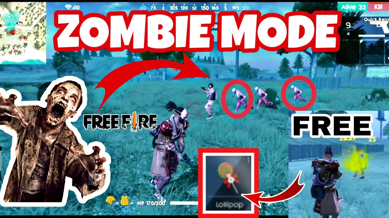 NEW ZOMBIE MODE- UPDATE 2018 #FREEFIRE - YouTube