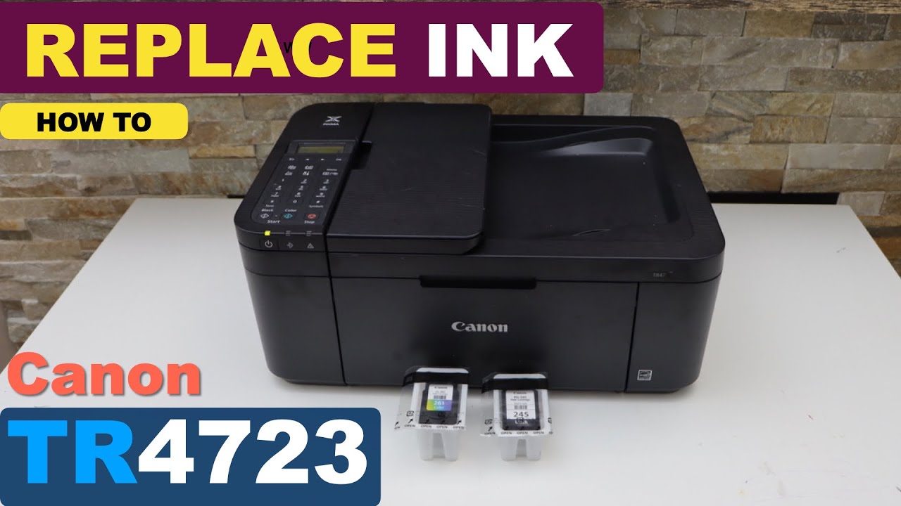 Canon Pixma TR4723 Relace Ink Cartridges. - YouTube