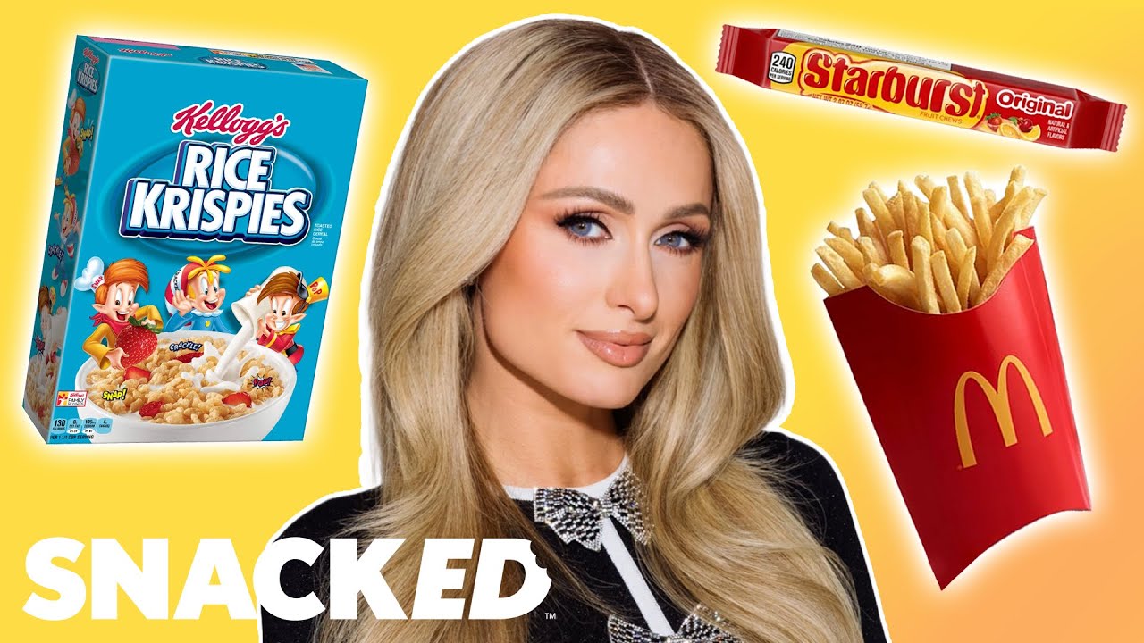 Paris Hilton Breaks Down Her Favorite Snacks | Snacked - YouTube