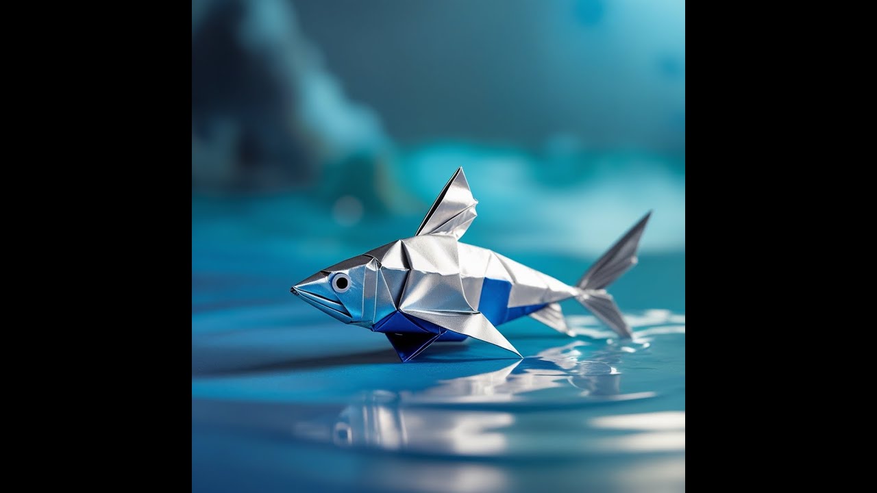 How to Make an Origami Pacific Saury | Simple Paper Fish Tutorial - YouTube