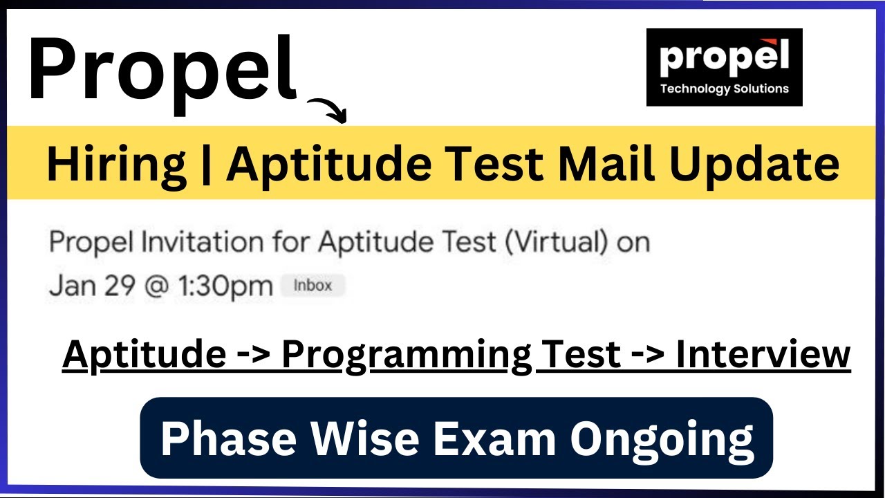 Propel Hiring Test Update Test Date 29 Jan Aptitude Test Phase propel-hiring-test-update-test-date-29-jan-aptitude-test-phase