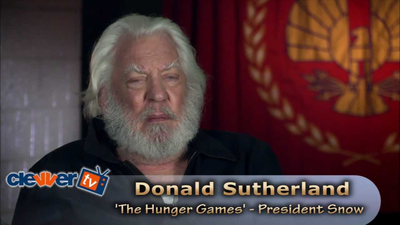 Donald Sutherland 'The Hunger Games' Interview - YouTube
