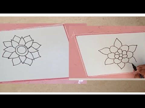 Pookkalam designs/ how to draw Onam Pookalam/Easy pookkalam/ONAM ...