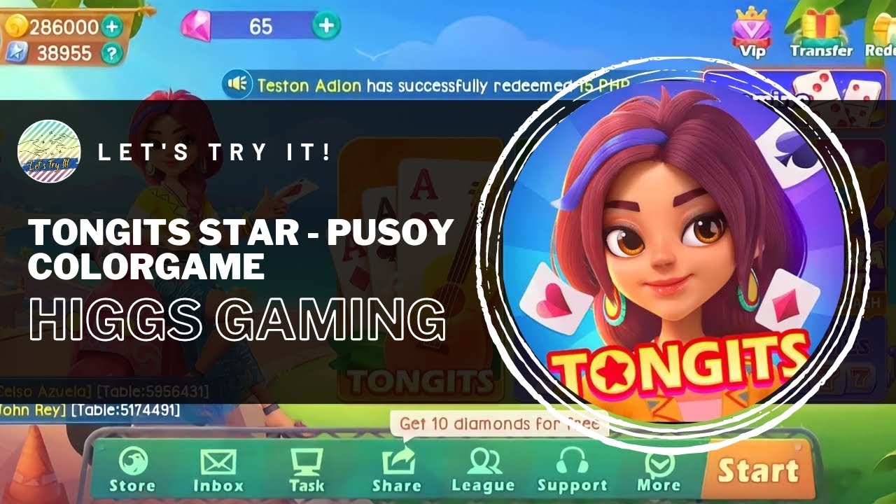 Let'sTryIt! - (Tongits Star - Pusoy ColorGame - HiggsGaming) - YouTube