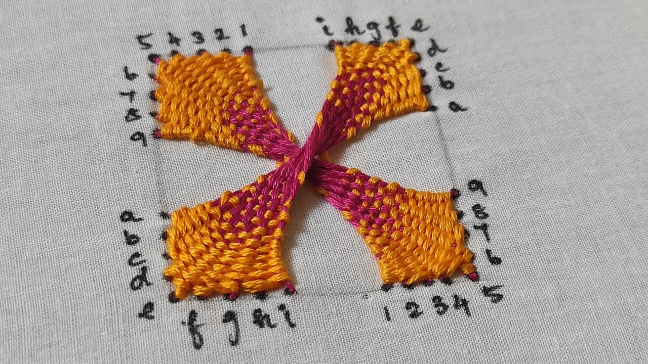 Kadai Kamal Stitch - Type 1- Needle Weaving / Hand Embroidery for ...