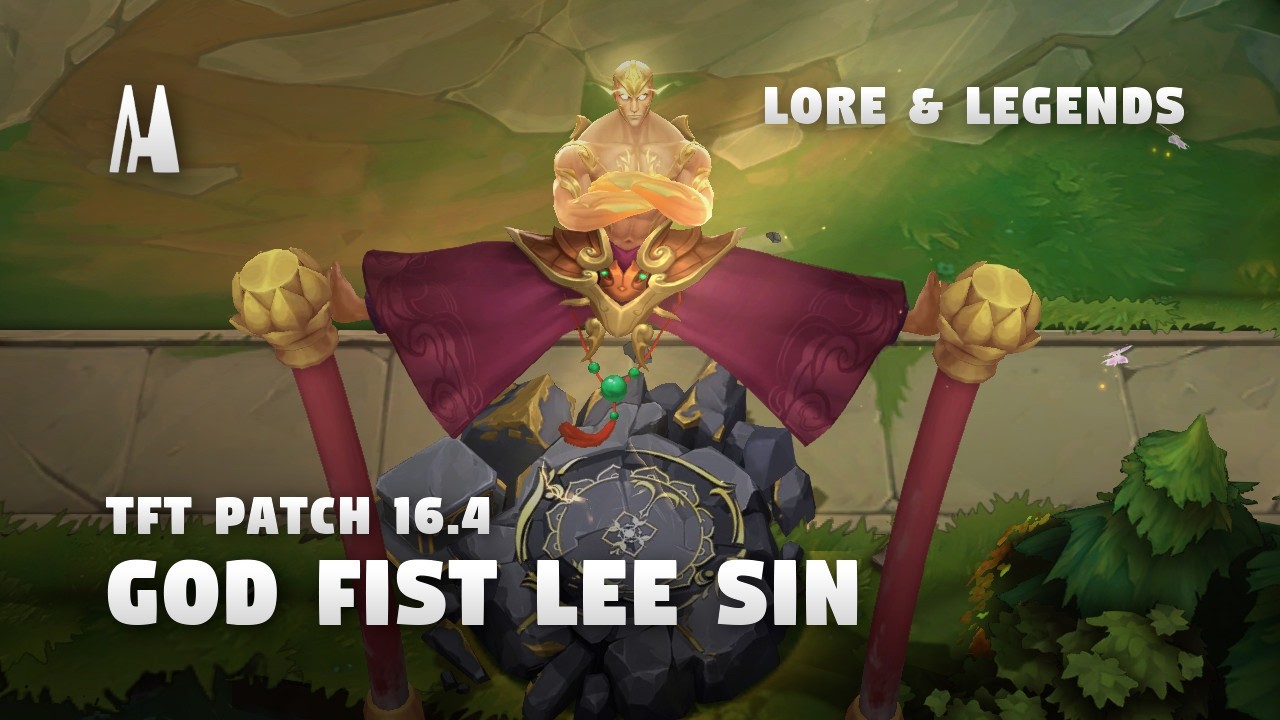 GOD FIST LEE SIN UNBOUND | FINISHER, BOOM, EMOTES | TFT 16.4 - YouTube