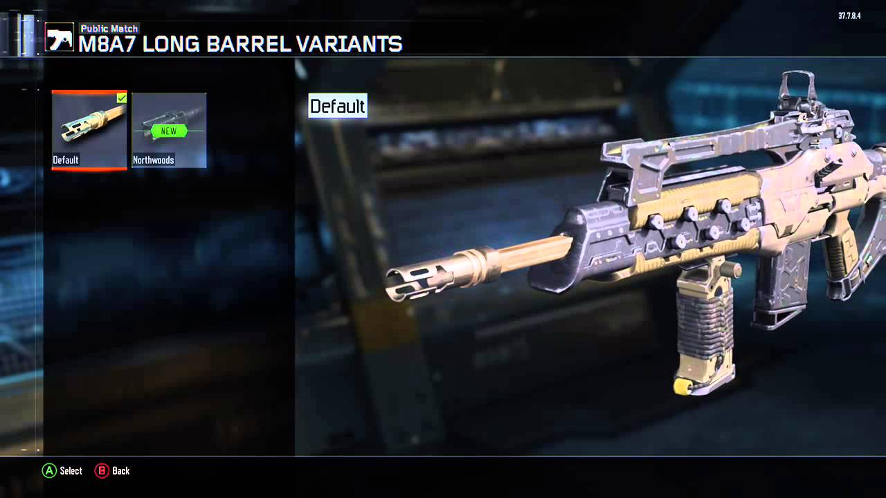 BO3: LEGENDARY "Northwoods'' M8A7 Long Barrel Personalization - YouTube