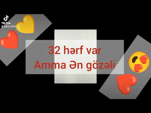 32 hərfdən ən gözəli❤️😍
