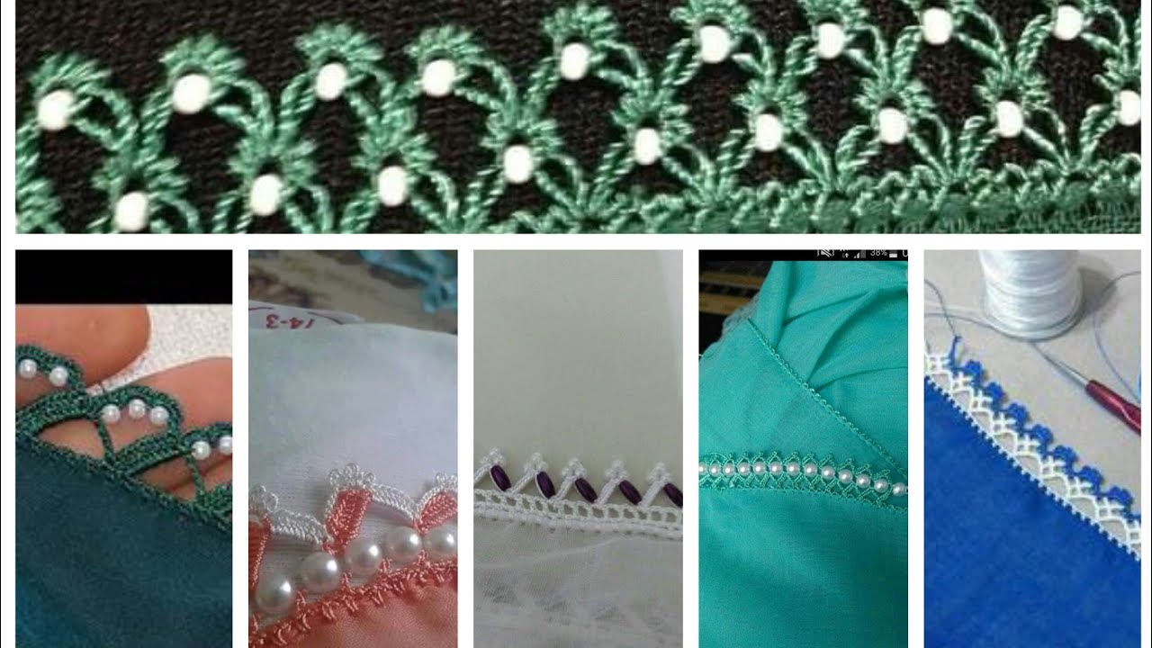 Qureshia lace design kubsurat or stylish new design dupatta lace design ...