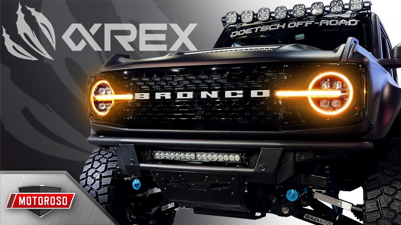 AlphaRex NOVA-Series LED Headlights for the 2021+ Ford Bronco | Black ...