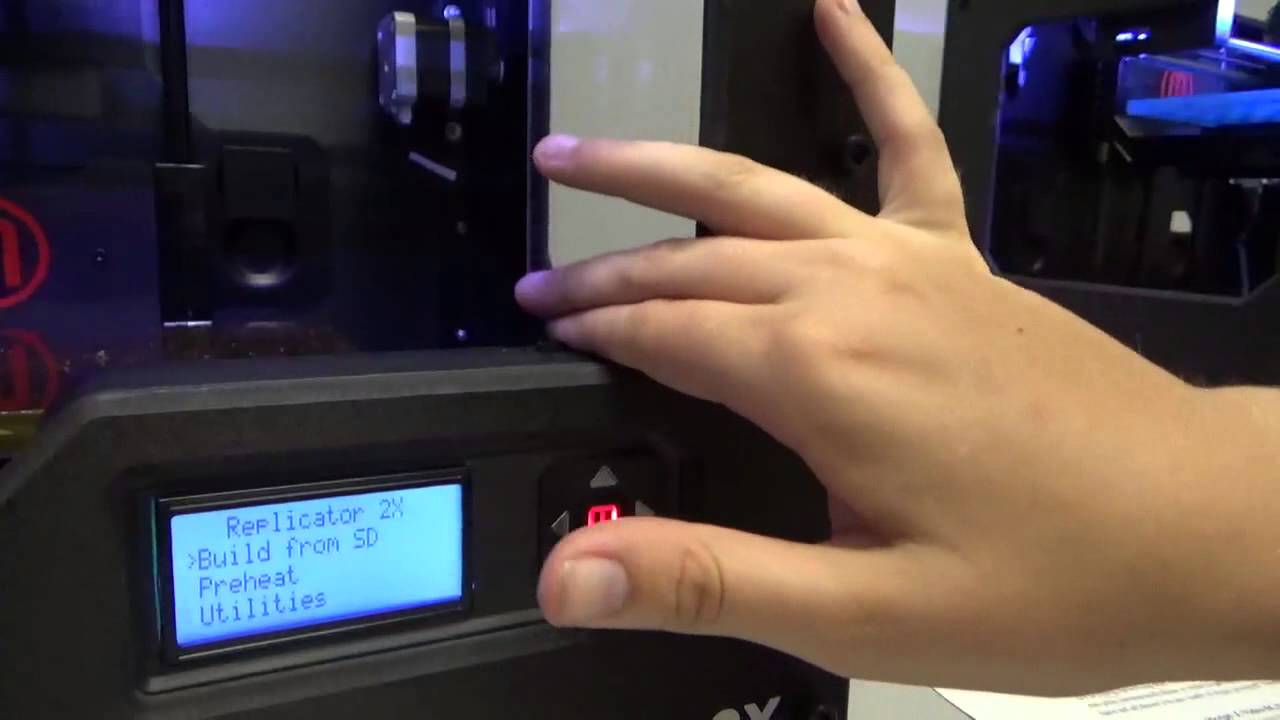 Navigating the MakerBot Replicator 2X - YouTube