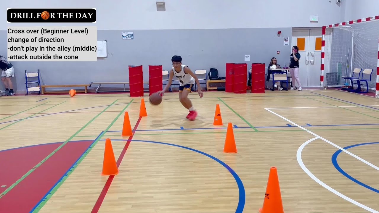 CROSS OVER CHANGE OF DIRECTION (BEGINNER LEVEL) #basketball # ...