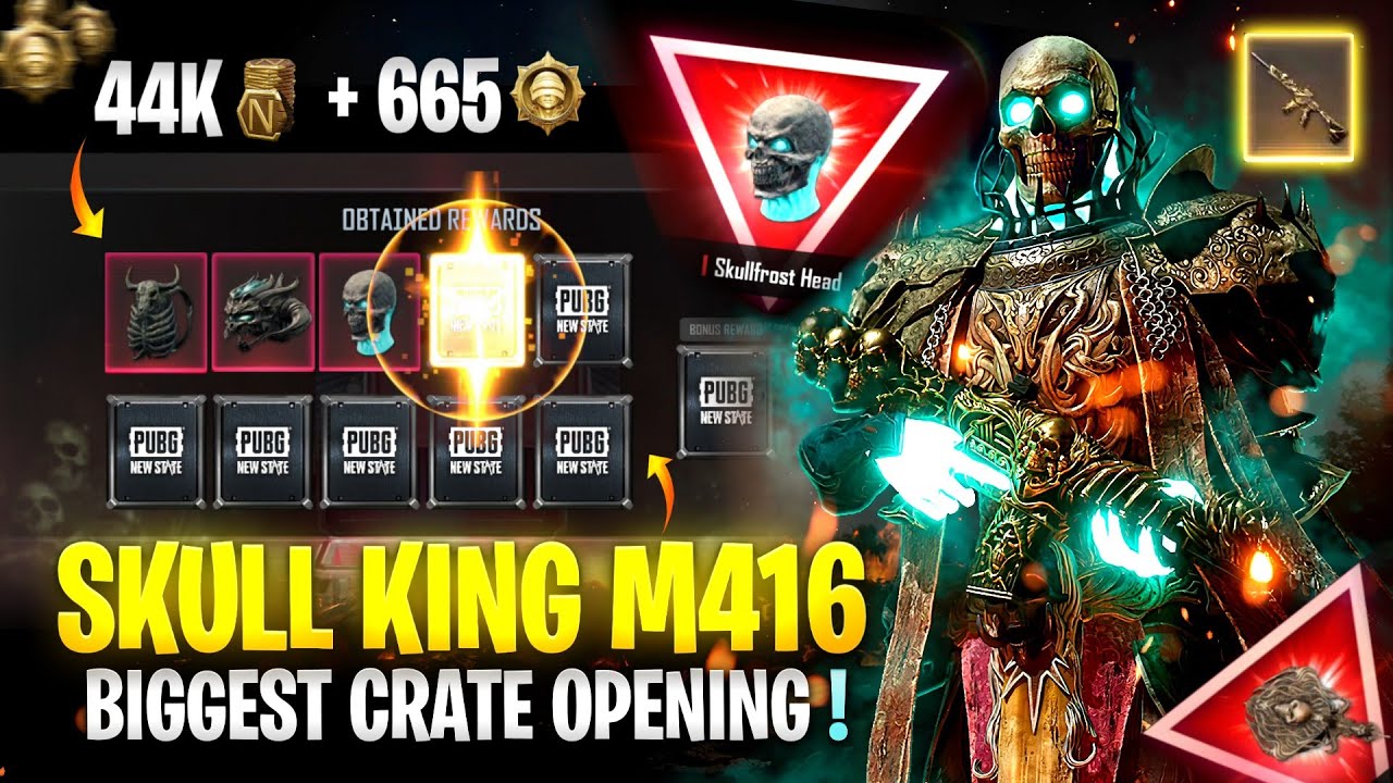 Finally Skull King M416 is here - New State Mobile Skull King crate ...