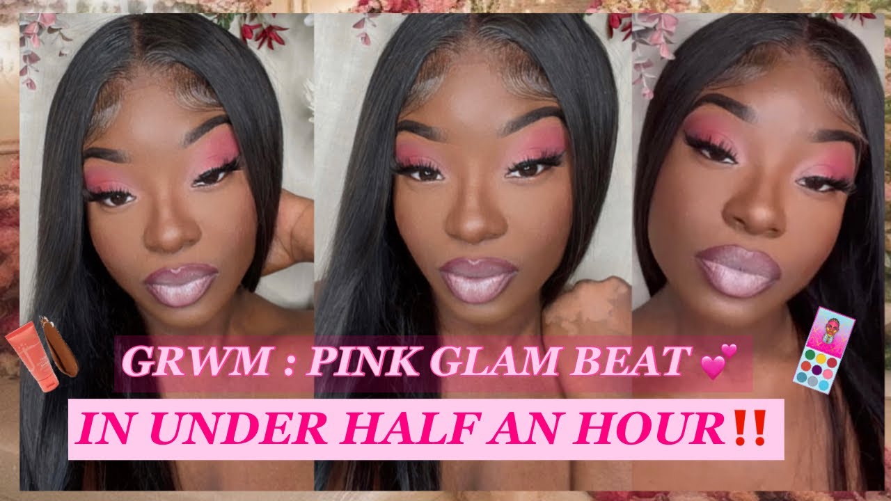 PINK GLAM MAKEUP TUTORIAL 💕 UNDER 30 MINUTES - YouTube