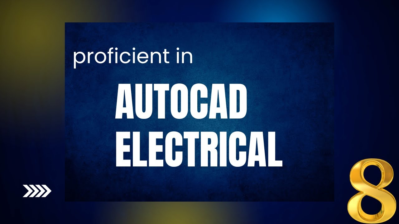 Proficient course in AutoCAD Electrical-Project properties in Electrical AutoCAD - YouTube