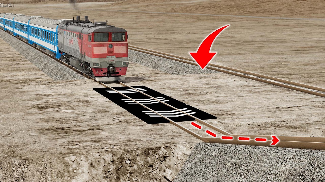 Trains vs Dash Plat Speed Boost to Ramp Jump Crashes 4 – BeamNG.drive ...