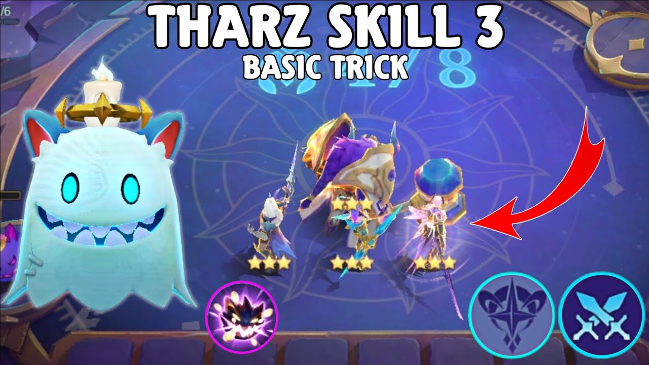 THARZ SKILL 3 | ONLY 4 HERO MLBB MAGIC CHESS - YouTube