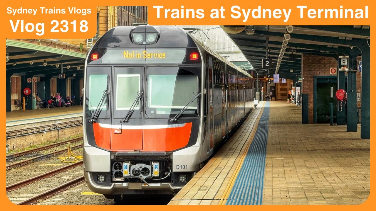 Sydney Trains Vlog 2318: Trains at Sydney Terminal - YouTube