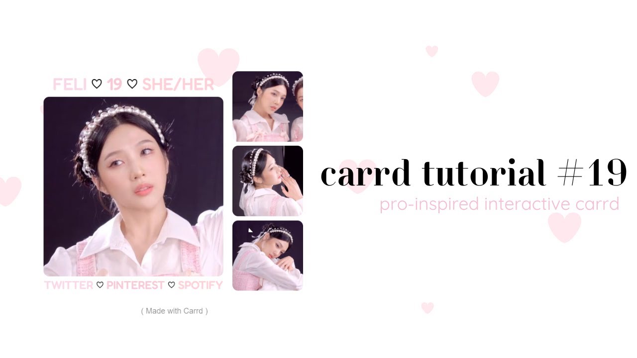 pro inspired pink interactive carrd tutorial #19 © jjuniiy - YouTube