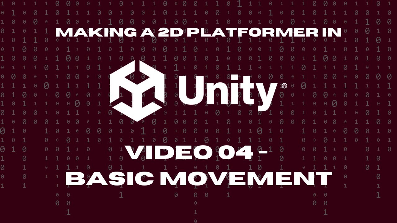 2D Platformer in Unity - 04 - Basic Movement - YouTube