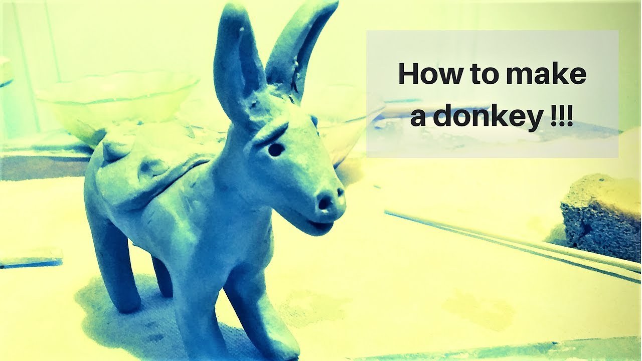How tο sculpt a donkey | Handmade Step by step | By Pilos Master - YouTube