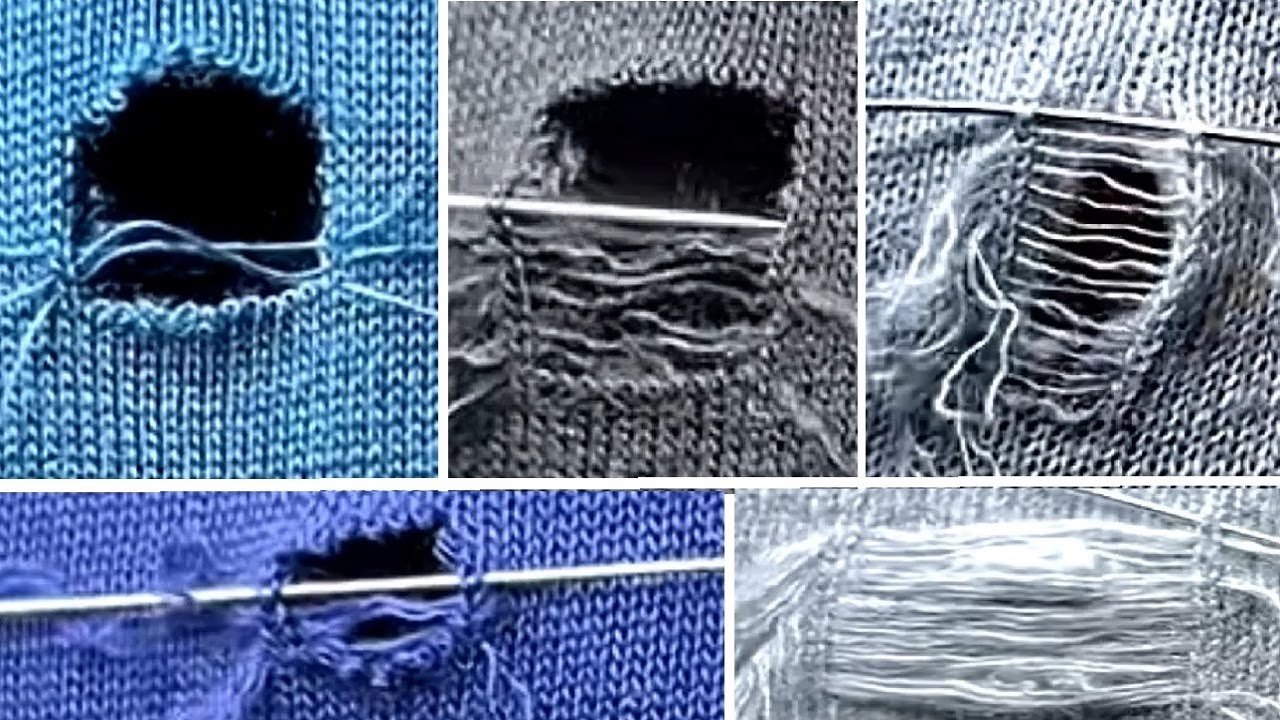 5 innovative methods for repairing knitwear - YouTube