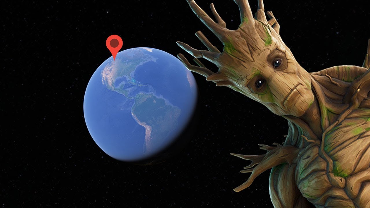 Groot on Google Earth! - YouTube
