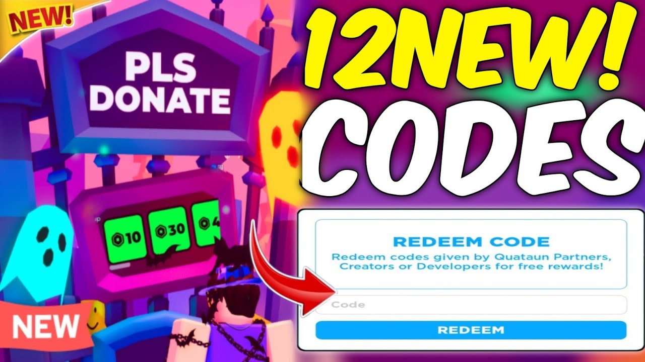 ⚠️ ACTIVE!! CODES ⚠️ PLS DONATE REDEEM CODES 2024 - PLS DONATE CODES ...