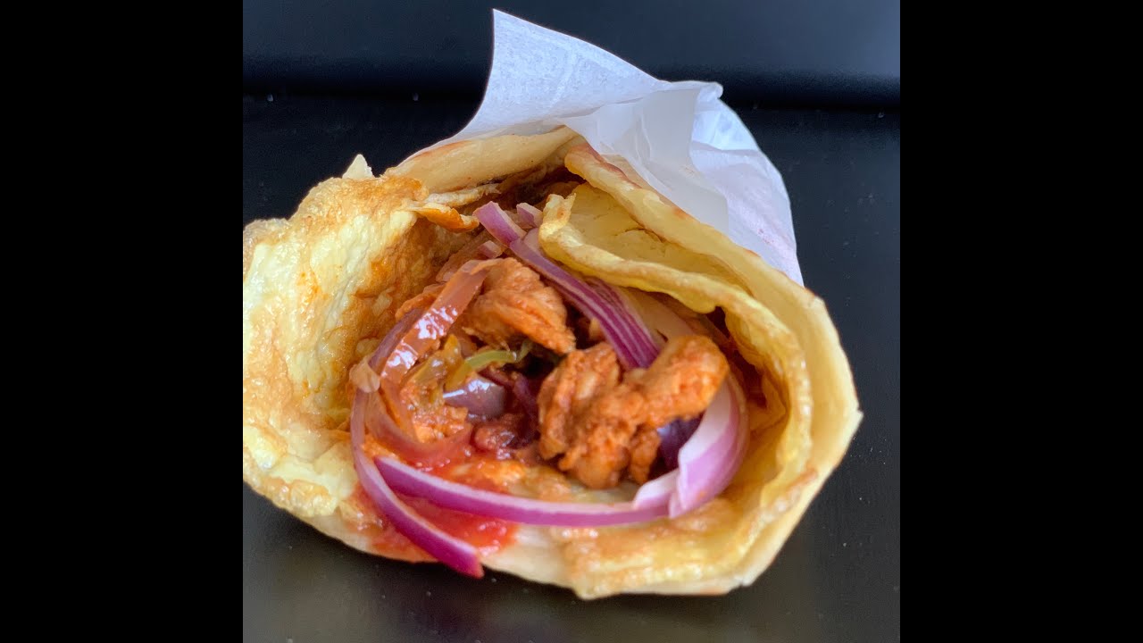 Kolkata Style Egg Chicken Roll | Dhaba style egg chicken roll ...