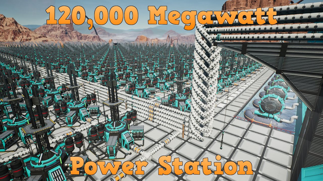The 120,000 Megawatt Power Plant Tour! Satisfactory Fuel Generator Tour ...