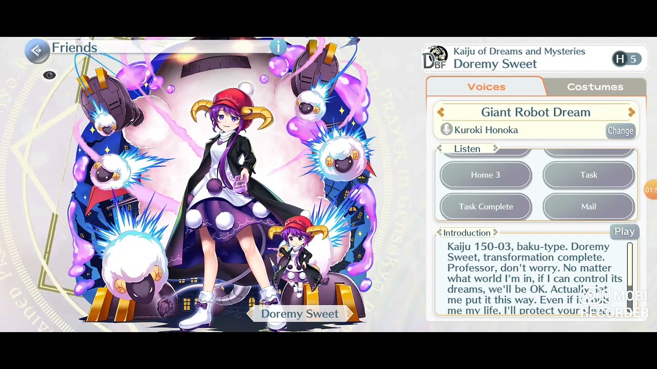 Touhou Lost Word Voice Lines - Doremy Sweet (Kaiju of dreams and ...