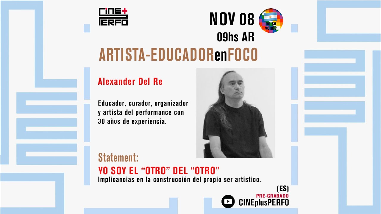 ARTISTAenFOCO: ALEXANDER DEL RE, Yo soy el «otro» del «otro» – CHILE ...