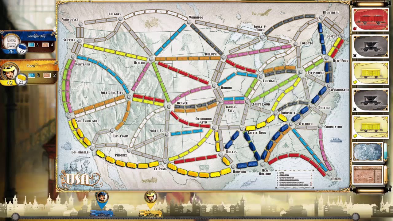 Les Aventuriers du Rail - Ticket To Ride Gameplay (PlayLink PS4) - YouTube