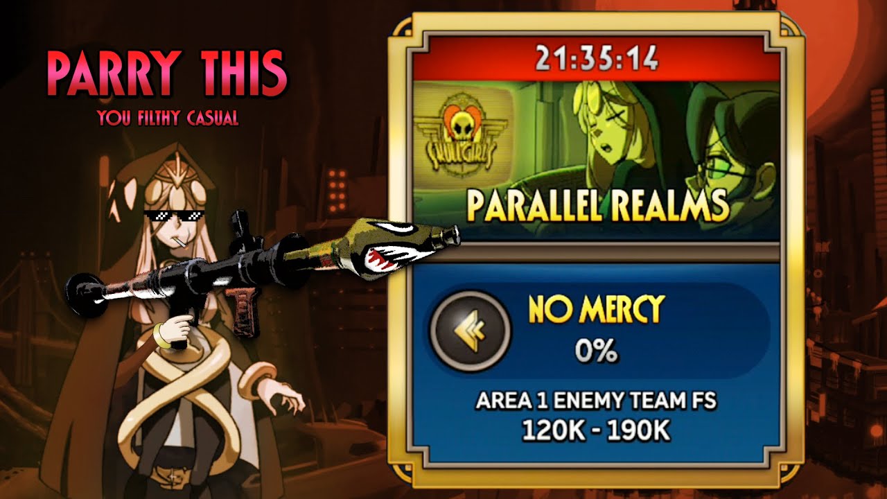 Parallel Realms - NO MERCY difficulty cleared [Skullgirls Mobile] - YouTube