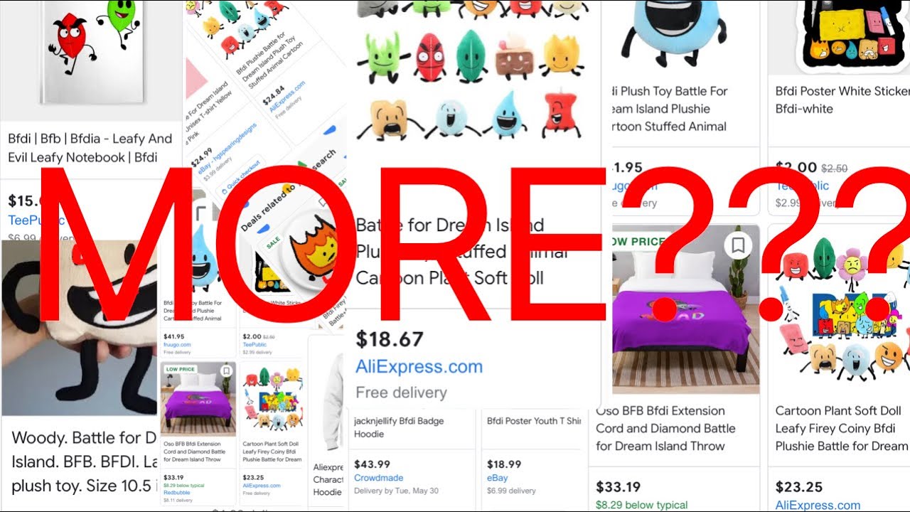 AWFUL BFDI FAN MERCH (part 2) - YouTube