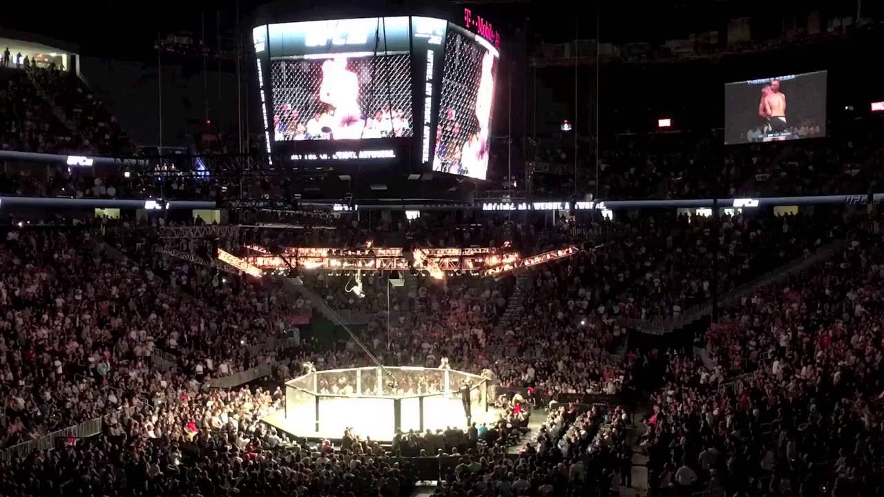 (NATE DIAZ vs CONOR McGREGOR) - LAST ROUND inside T Mobile Arena- 2nd ...