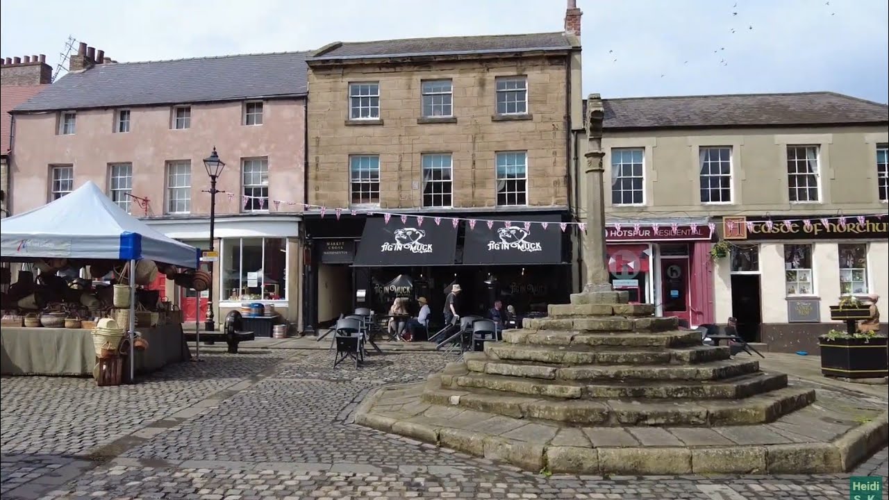 🇬🇧🏴󠁧󠁢󠁥󠁮󠁧󠁿Walking in ALNWICK City/England - starting in front of Castle ...