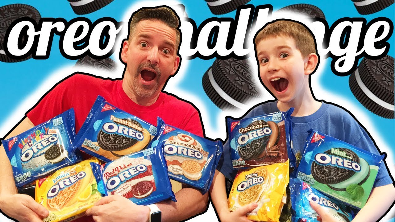 Father vs Son OREO CHALLENGE! | That GOOD Life Family - YouTube