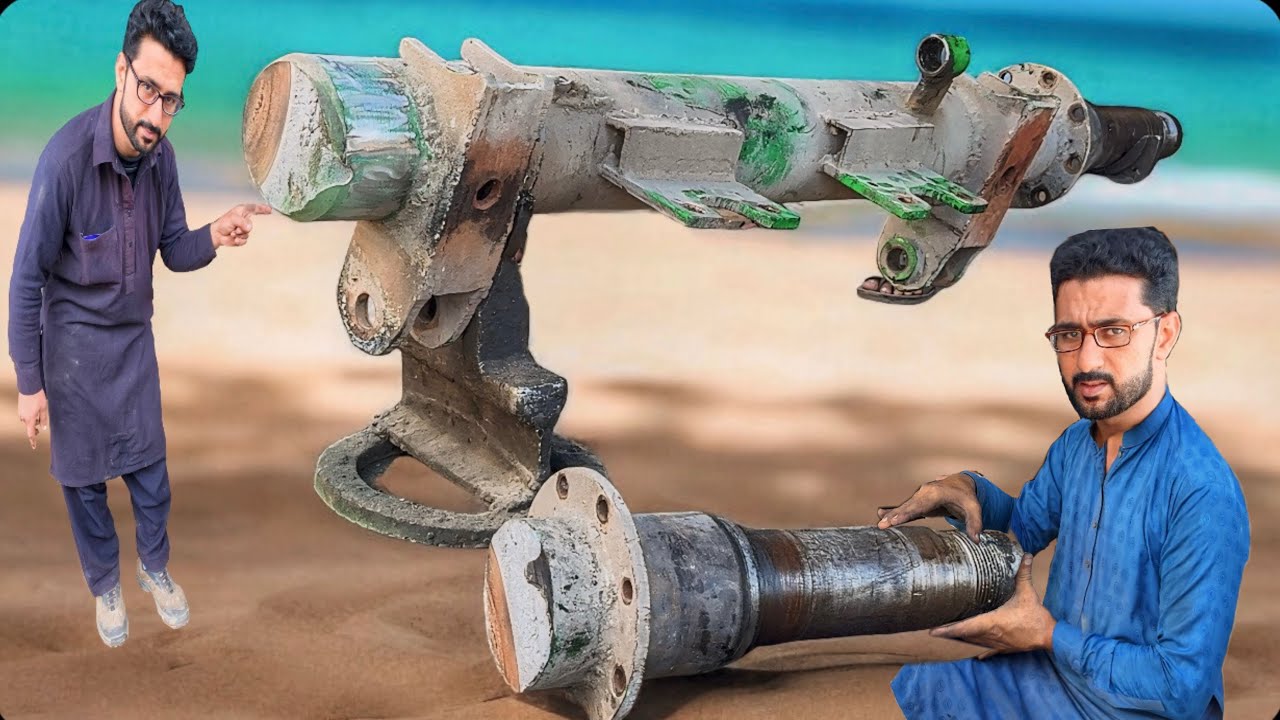 I repaired a broken trailer axle solid shaft that will never break. Don ...