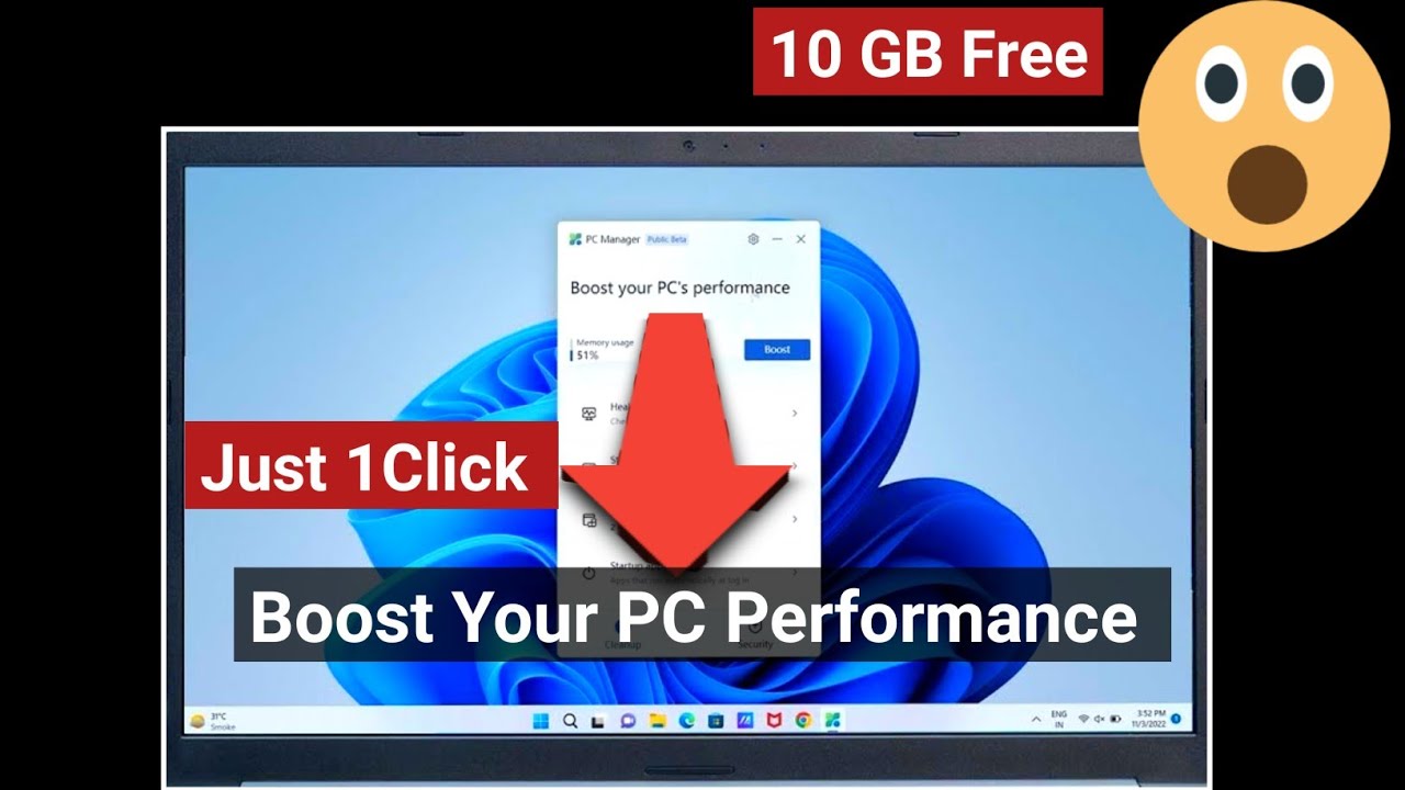 PC Manager || microsoft pc manager || windows pc booster - YouTube
