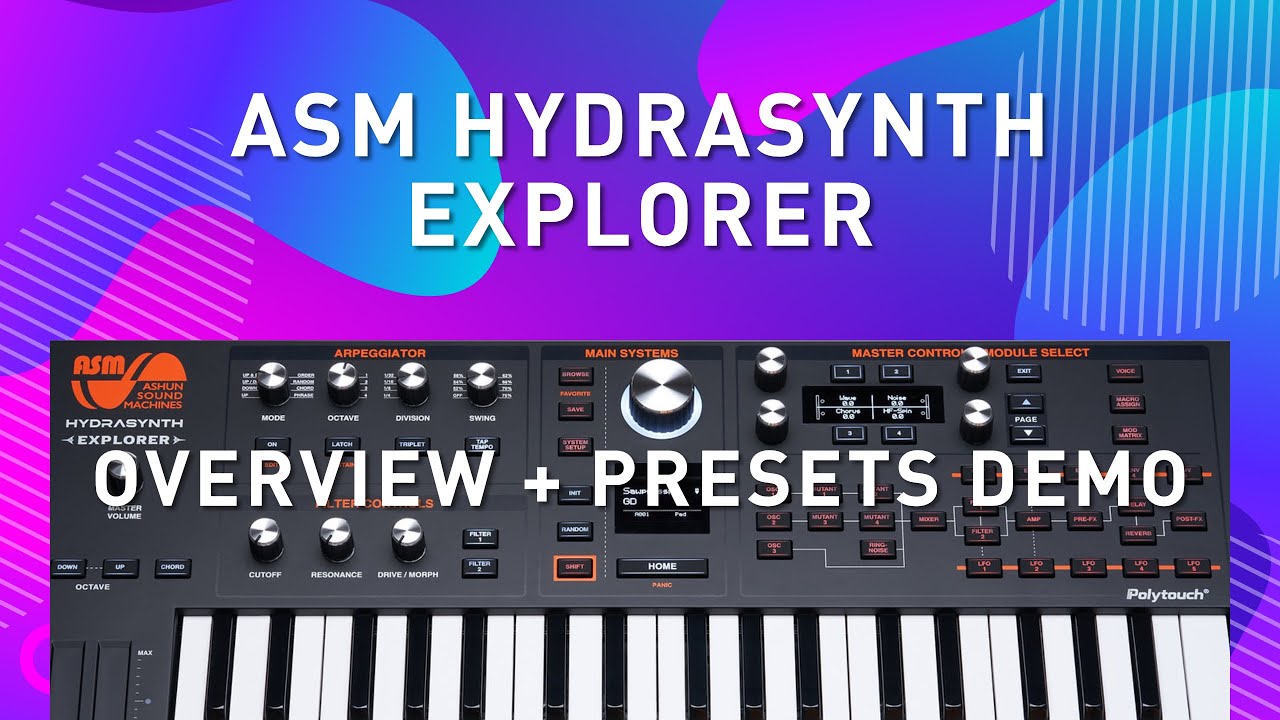 ASM HYDRASYNTH EXPLORER - Overview + Preset Demo - YouTube