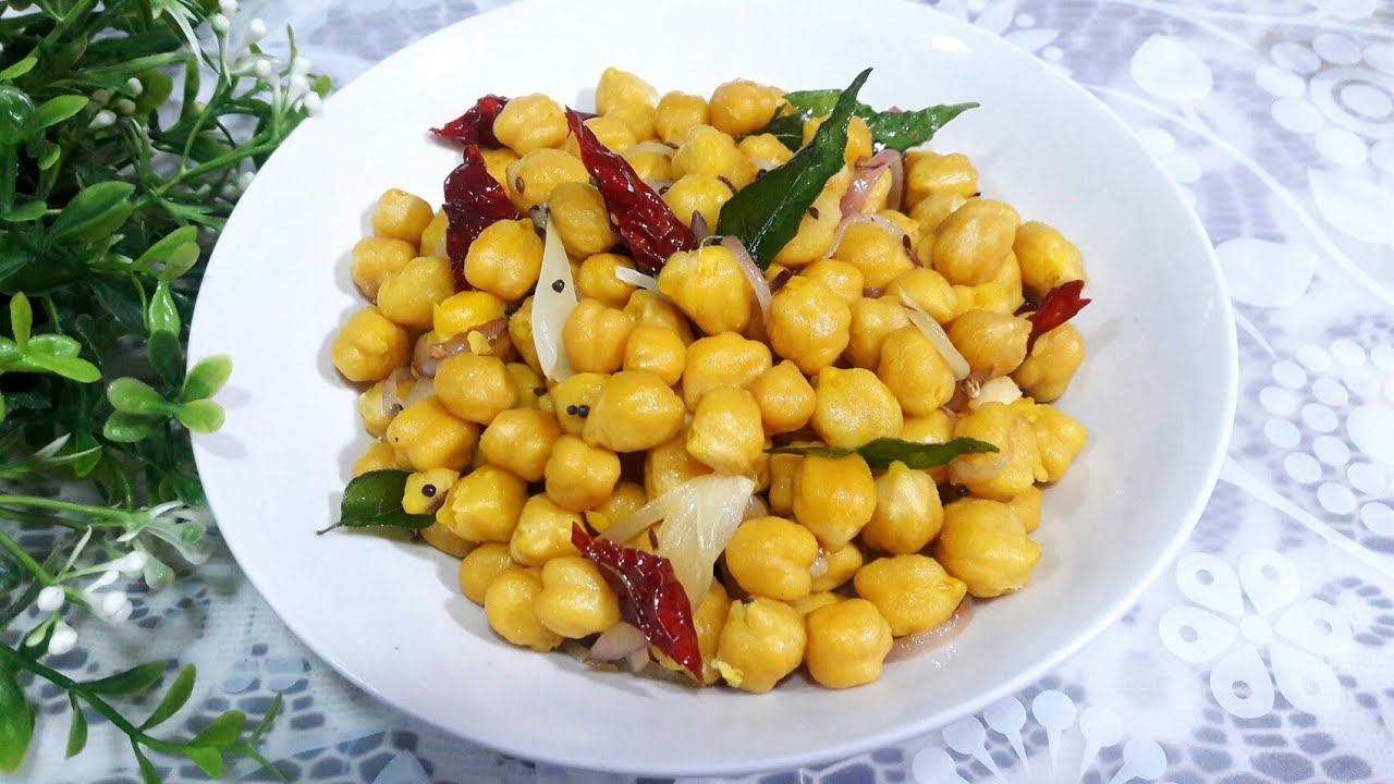 Kacang Kuda Rebus Berempah Sedap | Boiled Chickpeas Stir Fry | Sundal ...