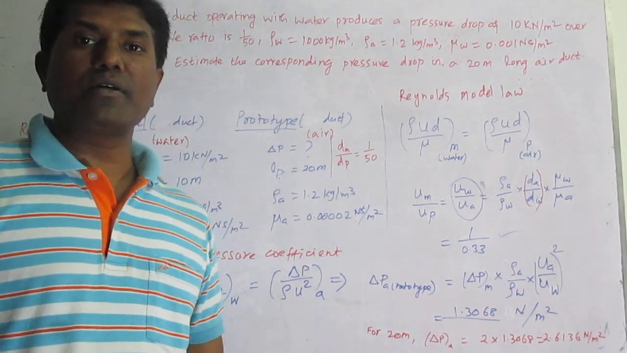 Problem Based on Reynolds Model Law - YouTube