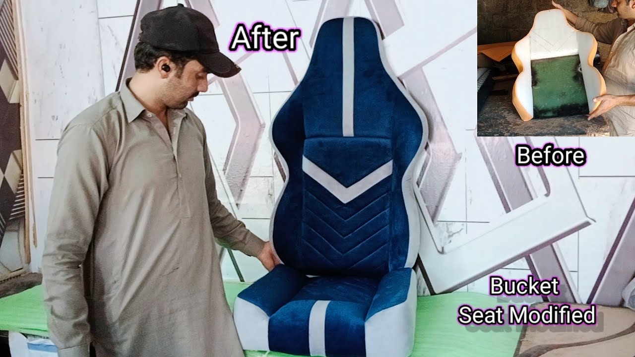 A sports seat in fabric modified last part-2 - YouTube