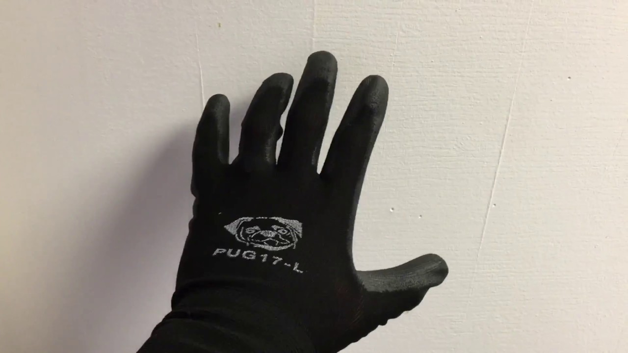 Global Glove PUG 17 | Black Nylon Work Gloves | Resource Safety - YouTube